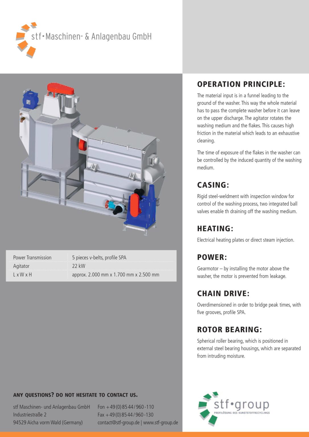 Plastic recycling equipment – STF Group