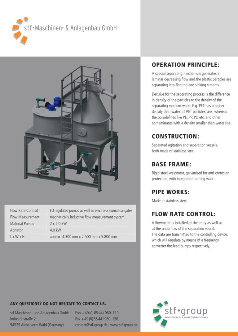 Plastic recycling equipment – STF Group